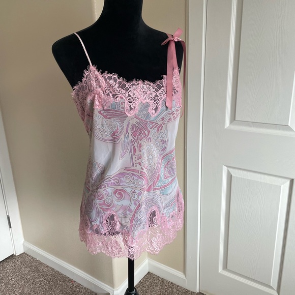 Victoria's Secret | Tops | Rare Vintage Victoria Secret Pink Sheer ...
